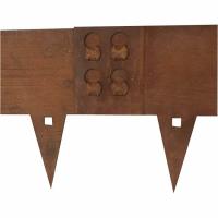 China 1.6mm Corten Steel Edging 300mm SGS 8 Inch Garden Metal Ornaments for sale
