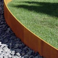 China ISO Lawn Edging Corten 100mm Garden Metal Ornaments  Powder Coated for sale