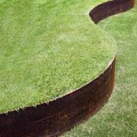 China ISO Lawn Edging Corten 100mm Garden Metal Ornaments  Powder Coated for sale