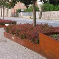 China SGS Corten Steel Edging Bunnings 3.93 Inch Garden Metal Ornaments for sale