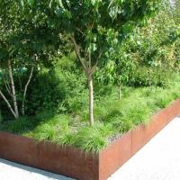 China 1000mm Corten Border Edging ISO Corten Steel Lawn Edging for sale