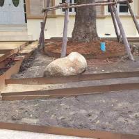 China 3.2ft Corten Lawn Edging 1.6mm 6 Inch Corten Steel Border for sale