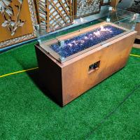 China 600mm Garden Gas Fire Pits SUS304 Outdoor Patio Table With Propane Fire Pit for sale