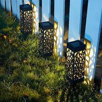 China 7.8 Inch Corten Outdoor Lights 2mm Corten Steel Garden Lights for sale