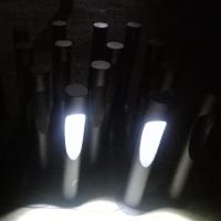 China 31.4 Inch Garden Lights Corten Steel Outdoor Lights SGS Garden Metal Ornaments for sale
