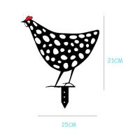 China SGS Metal Rooster Garden Decor 0.2cm Garden Metal Ornaments for sale