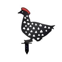 China SGS Metal Rooster Garden Decor 0.2cm Garden Metal Ornaments for sale