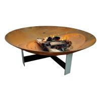 China Rustic Red 150cm Corten Steel Fire Pit Bowl Wood Burning 1.5m for sale