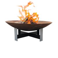China Rustic Red 150cm Corten Steel Fire Pit Bowl Wood Burning 1.5m for sale