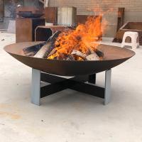 China 100cm 150cm Corten Steel Extra Large Fire Pit And Water Bowl for sale