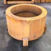 China Corten Steel Wood Burning Fire Pit 90cm  Backyard Fire Pit Table for sale