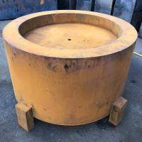 China 30 Inch 120cm Corten Steel Wood Burning Fire Pit 2mm Garden Centre for sale