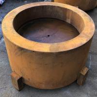 China 30 Inch 120cm Corten Steel Wood Burning Fire Pit 2mm Garden Centre for sale