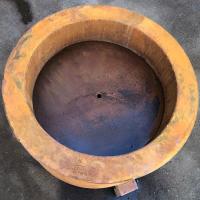China ISO9001 Corten Steel Round Fire Pit 600mm Portable Steel Fire Pits for sale