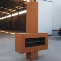 China 1200mm Corten Steel Fire Pits ISO9001 Wood Burning Patio Heaters for sale
