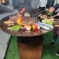 China Corten Steel BBQ Grill 19 Inch Camping Commercial for sale