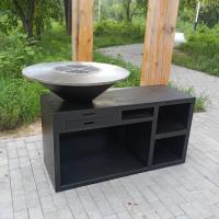 China 500mm Steel BBQ Grill 170KG Corten Steel Fire Pit BBQ For Camping for sale