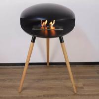 China Bio  1.5L Free Standing Bioethanol Fires 70cm Cocoon Ethanol Fireplace for sale