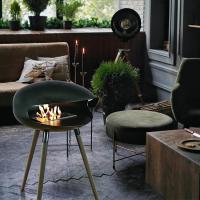 China 1.5L Free Standing Bio Ethanol Fireplace ISO9001 Cocoon Biofuel Fire for sale
