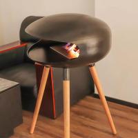 China 1.9FT Freestanding Ethanol Fireplace 23.6 Inch Ethanol Fire Pits 360 Degrees for sale