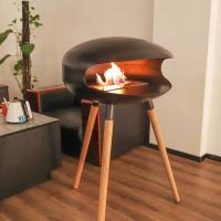China 1.9FT Freestanding Ethanol Fireplace 23.6 Inch Ethanol Fire Pits 360 Degrees for sale