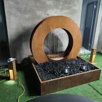 China Rusty Corten Steel Garden Water Features ISO9001 Water Rain Curtain for sale