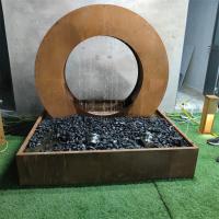 China Rusty Corten Steel Garden Water Features ISO9001 Water Rain Curtain for sale
