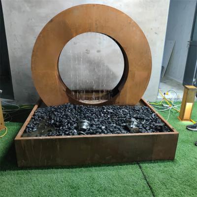 China Rusty Corten Steel Garden Water Features ISO9001 Water Rain Curtain for sale