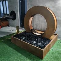 China Rusty Corten Steel Garden Water Features ISO9001 Water Rain Curtain for sale