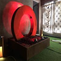 China Rusty Corten Steel Water Feature 2mm Decorative Water Fountains for sale
