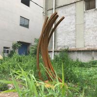 China 6.5ft Corten Steel Sculpture 2mm Outdoor Metal Sculpture For Yard for sale