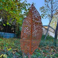 China Rustic 2.5ft Corten Steel Artwork SGS Metal Garden Ornaments for sale