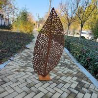 China Rustic 2.5ft Corten Steel Artwork SGS Metal Garden Ornaments for sale