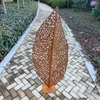 China 300mm Corten Steel Sculpture SGS Metal Steel Garden Sculpture Yard Art For Parks for sale