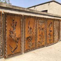 China Rustic ISO9001 Metal Decorative Panels 2.9ft Laser Cut Corten Steel for sale