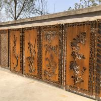 China Rustic ISO9001 Metal Decorative Panels 2.9ft Laser Cut Corten Steel for sale