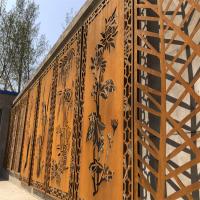 China Garden 180cm Metal Decorative Panels 47.1 Inch Laser Cut Wall Fence Panels Interior for sale