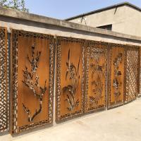 China Landscape 2mm Decorative Metal Wall Panels CORTEN Laser Cut Sheet Metal for sale
