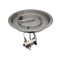China Round 20lb Fire Pit Pan Insert 65000 BTU Propane Pan Burner  Kit for sale