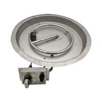China ISO9001 Stainless Steel Fire Pit Tray 48cm Fire Pit Burner Pan for sale