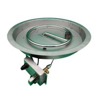 China 120000 BTU Drop In Fire Pit Pan 480mm  Round Fire Pit Ash Pan for sale