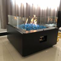 China 40000 BTU Garden Gas Fire Pits 0.4m Corten Steel Gas Fire Pit Set for sale