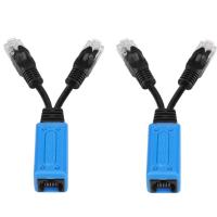China 0.03kg RJ45 Port PoE Power Combiner 2-Pack 60W PoE Ultra with 2x 30W PoE Ports for sale