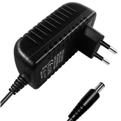 China DC Power Supply 5V 12V 24V Output Type Black 500mA 1A 2A Adapter for Electronic Devices for sale