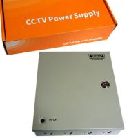 China Output Current 10A CCTV Security Camera Power Supply Box Distribution 12V 9CH 18CH Ports for sale