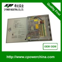 China Output Current 10A CCTV Security Camera Power Supply Box Distribution 12V 9CH 18CH Ports for sale