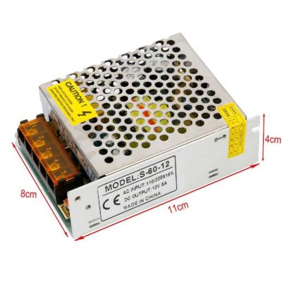China Perfect C-Power 12V 5A 60W Single Output AC DC Switching Power Supply for Your Business for sale