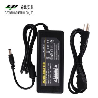 China Efficiency 88% 24VDC 72W 24V 3A AC DC Desktop Power Supply for Your Satisfaction for sale