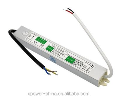 China 30W DC 24V 12V LED White Strip Driver Transformer Module IP67 Waterproof Power Supply Adapter for sale