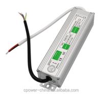 China Silver White 24v DC Waterproof Electronic 50W LED Driver 100w 25w IP67 Power Supply Transformer for sale